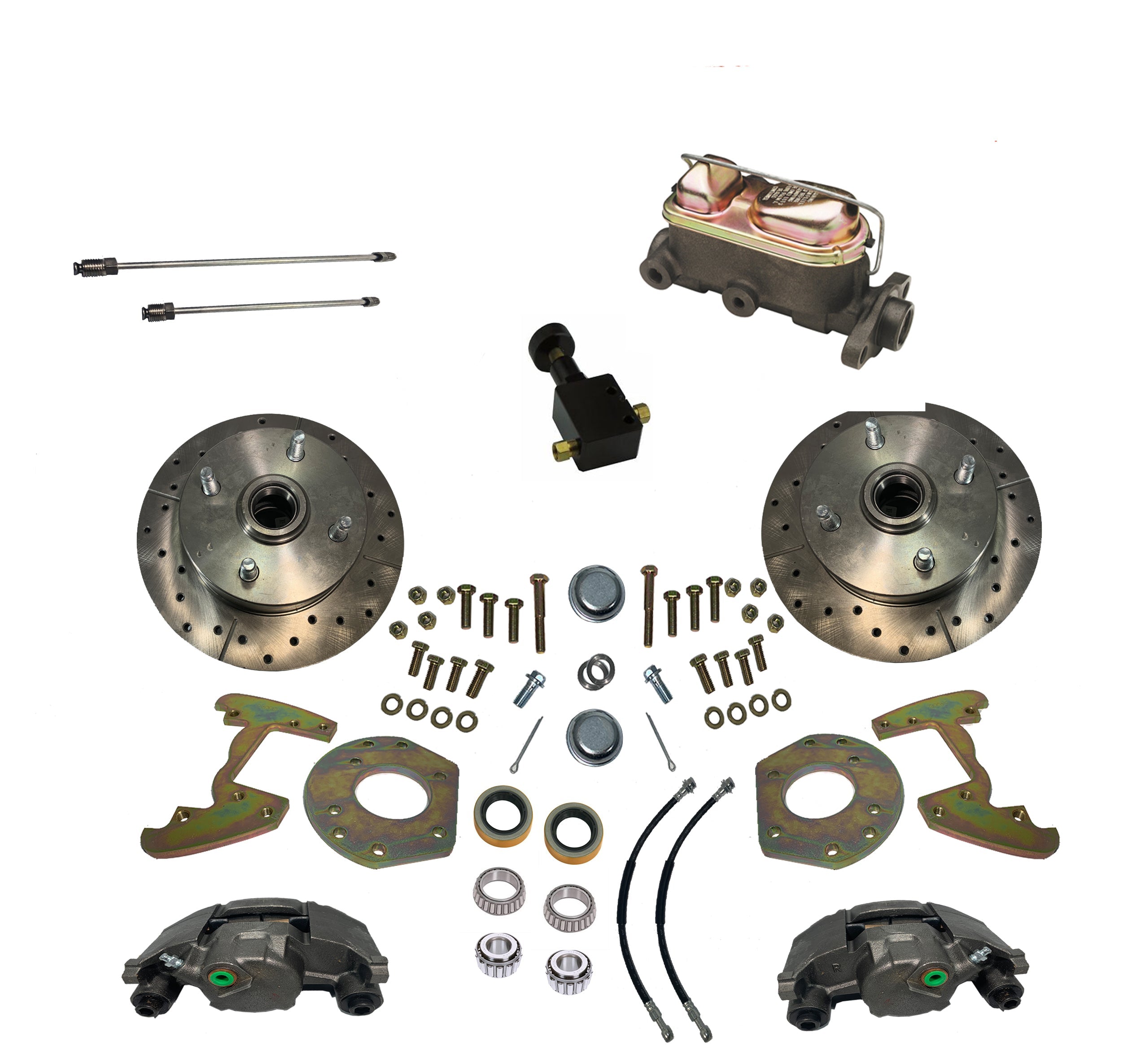 Ford Power Brake Front Kits- Automatic transmission-4 lug | Force 10 Brakes